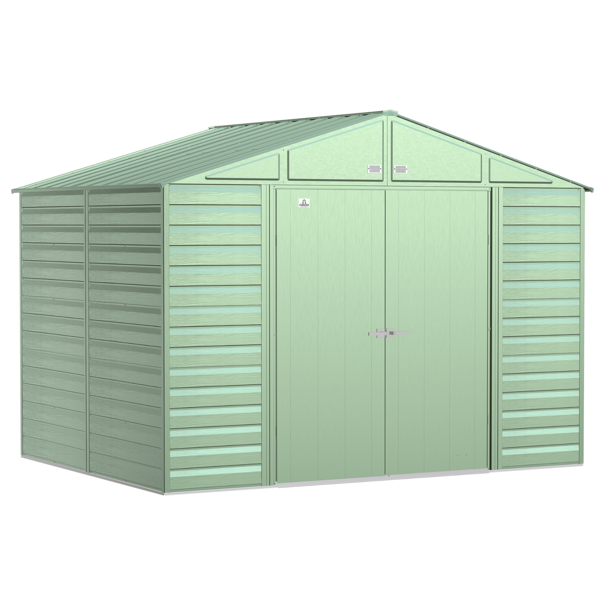 Arrow Select 10 ft. x 8 ft. Steel Storage Shed in Sage Green– Sheds Express